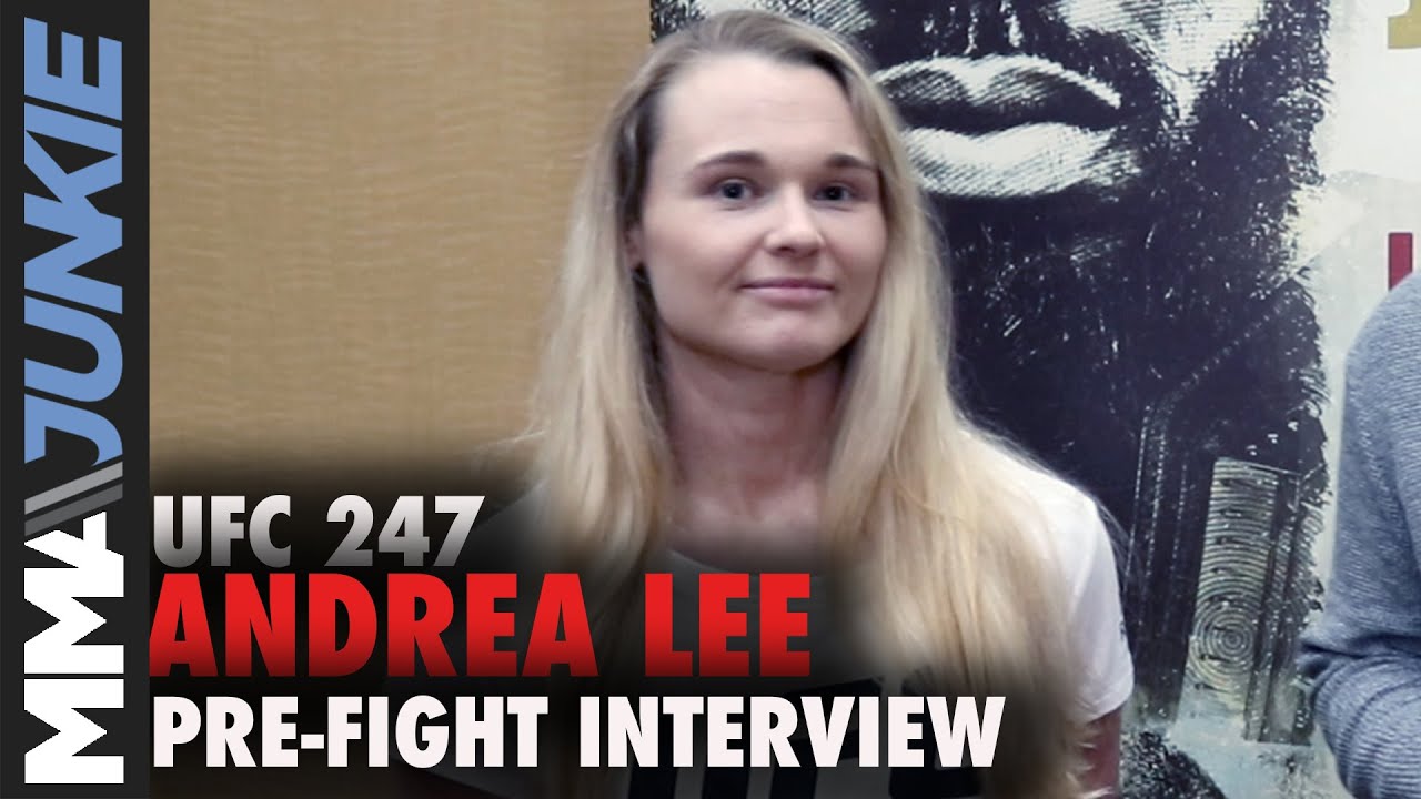 UFC 247: Andrea Lee full pre-fight interview - YouTube
