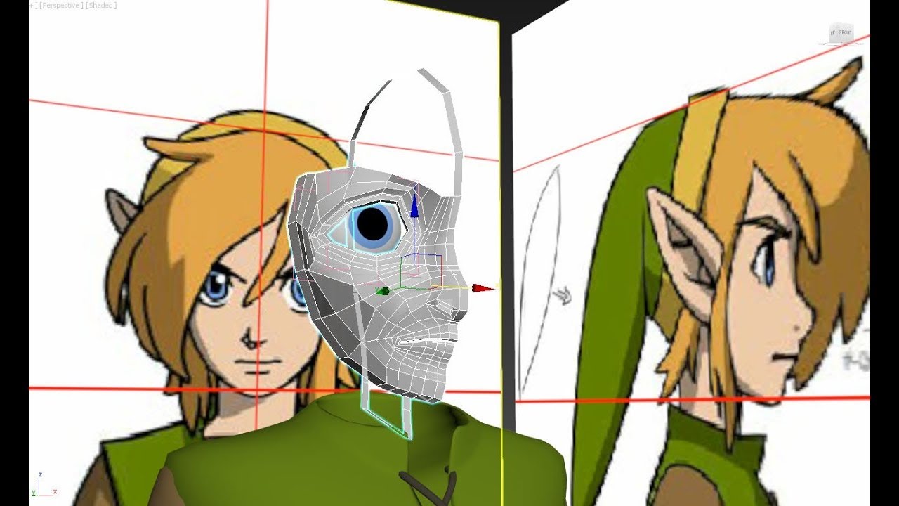 face modeling in 3ds max - YouTube