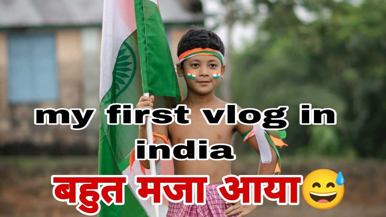 My First Vlog in INDIA ️ || India vlogs 😅😁 - YouTube