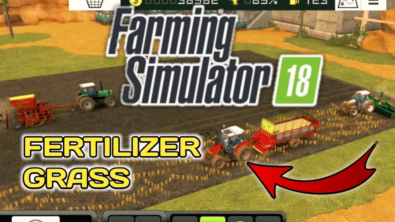 Farming simulator 18 | FERTILIZER GRASS | GAMEPLAY - YouTube