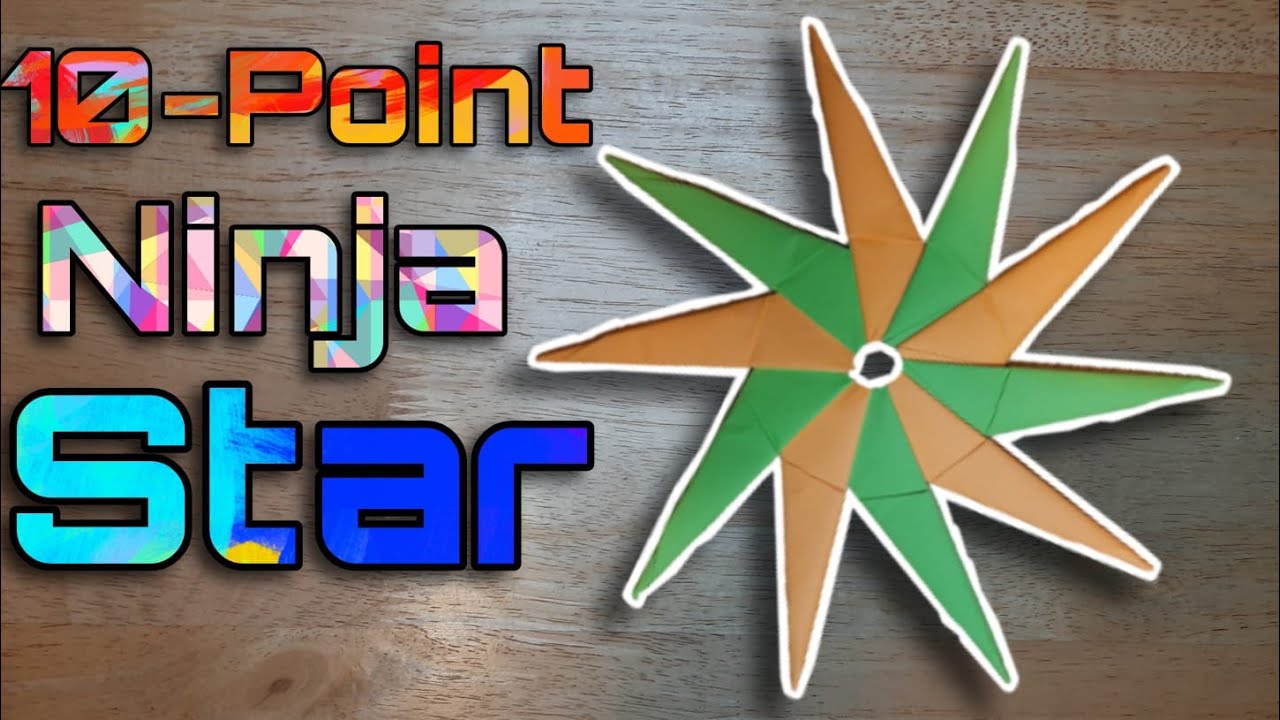 How To Make The 10-Pointed Ninja Star - YouTube
