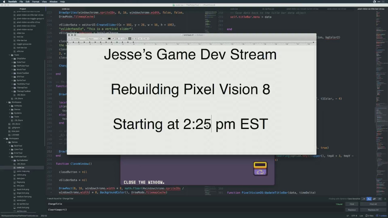 Jesse's Game Dev - Rebuilding Pixel Vision 8 - YouTube