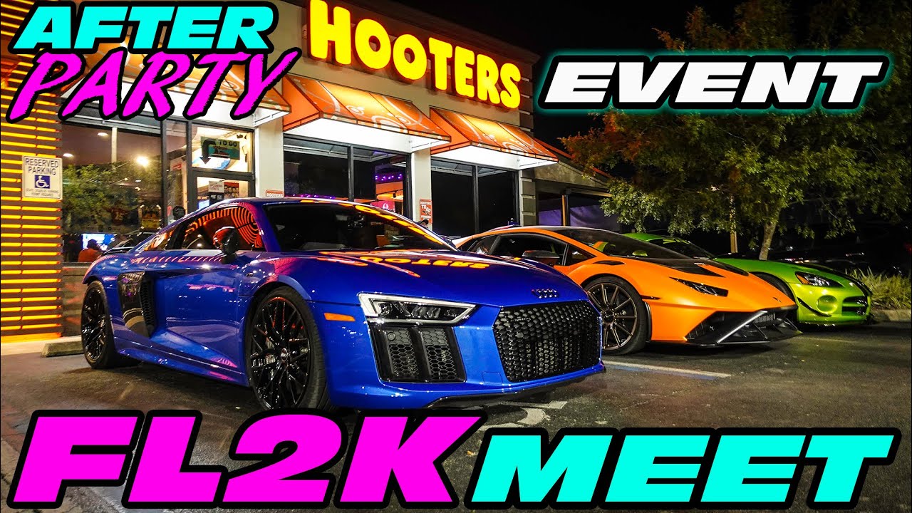 FL2K / FL2K22 AFTER PARTY HOOTERS CAR MEET NIGHT 2 - VIPERS, SUPRAS ...