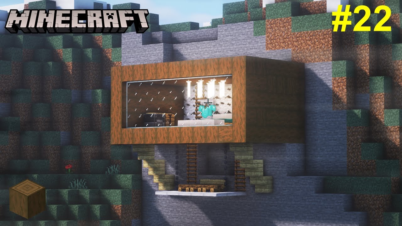 ⛏️MINECRAFT: How To Make A Stripped Dark Oak Wood ⛰️Mountain Survival ...