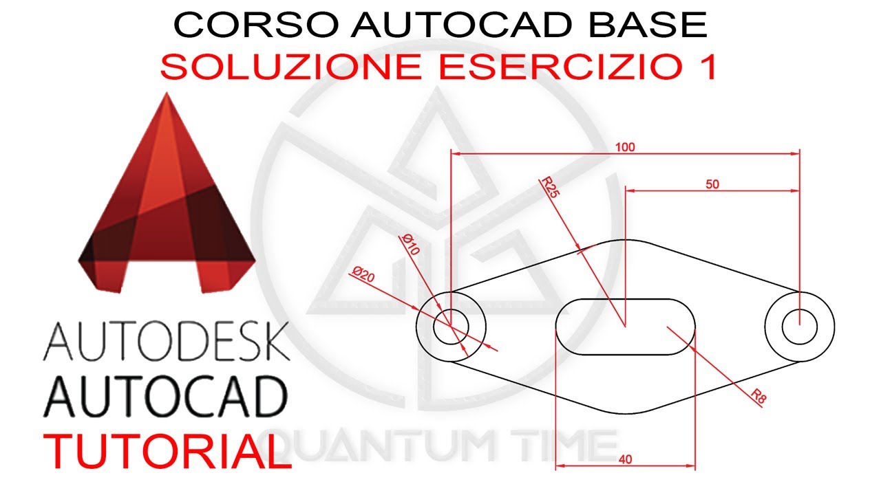 Iniziare con AutoCad la prima volta | Esercizio 01 - YouTube