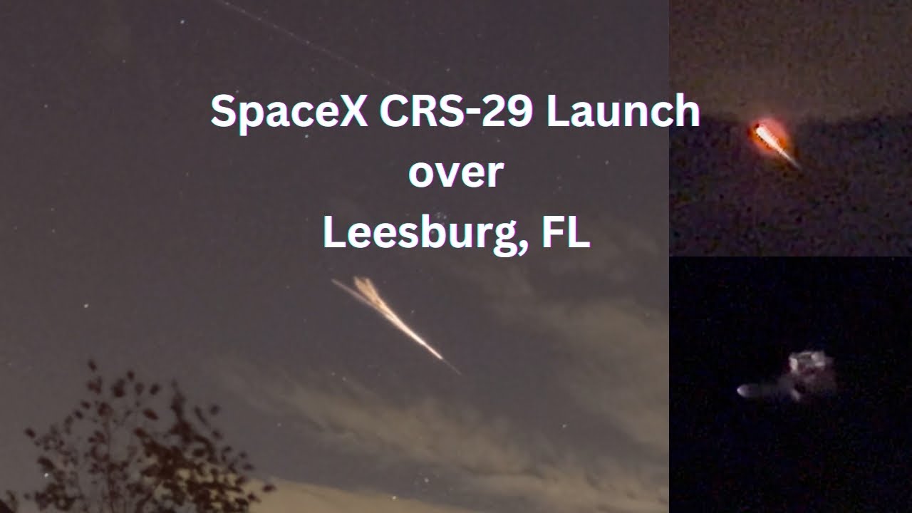 🚀 SpaceX CRS-29 Falcon 9 Launch over Leesburg, FL - YouTube