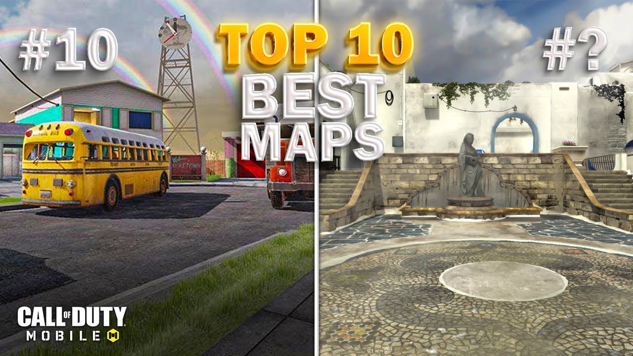 TOP 10 BEST MAPS IN CODMOBILE - YouTube