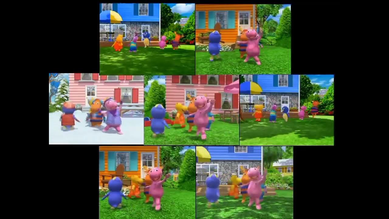 All 7 The Backyardigans Endings Played At Once (We Love Snow/End Song ...