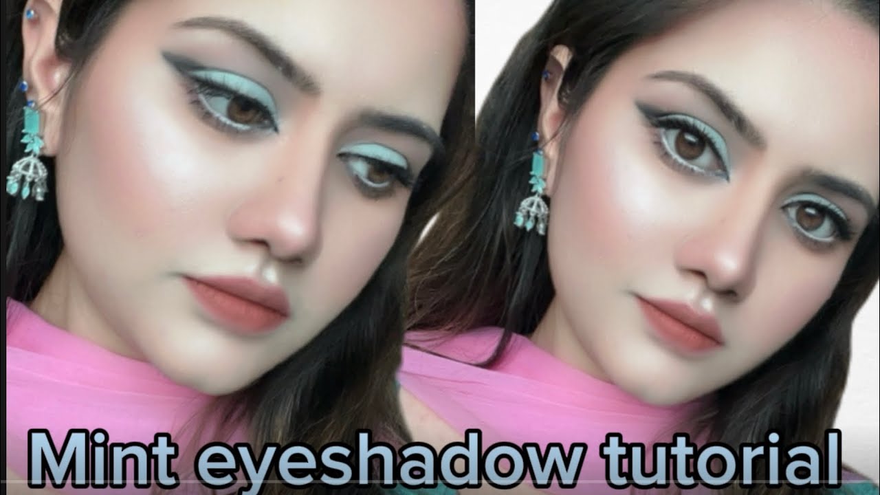 Mint eyeshadow tutorial|Full face makeup|Tutorial@minazshaikh2212 @minaazlife5756 - YouTube