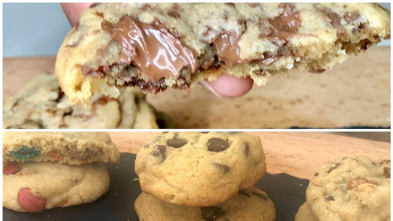 PERFECT chocolate chip cookie || 3 types of cookie || chocolate chip ...