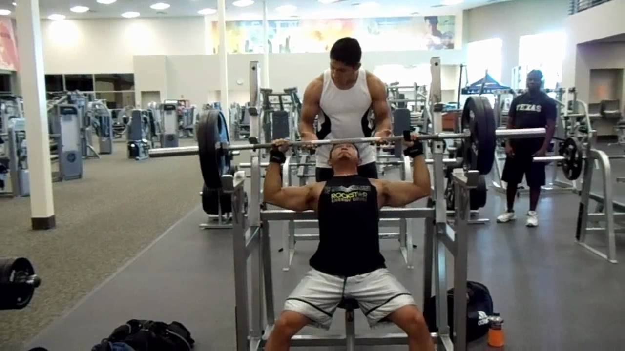Seated Barbell shoulder press 225 x 4 reps, DB press 100 lbs - YouTube