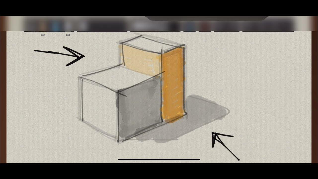How to draw a 3D box using an iPhone - YouTube