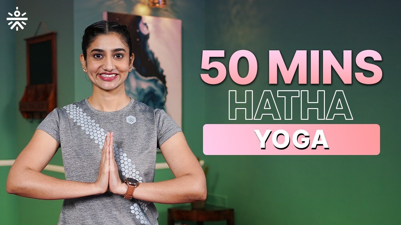 50 Mins Hatha Yoga at Home | Yoga For Beginners | Yoga At Home | Yoga ...