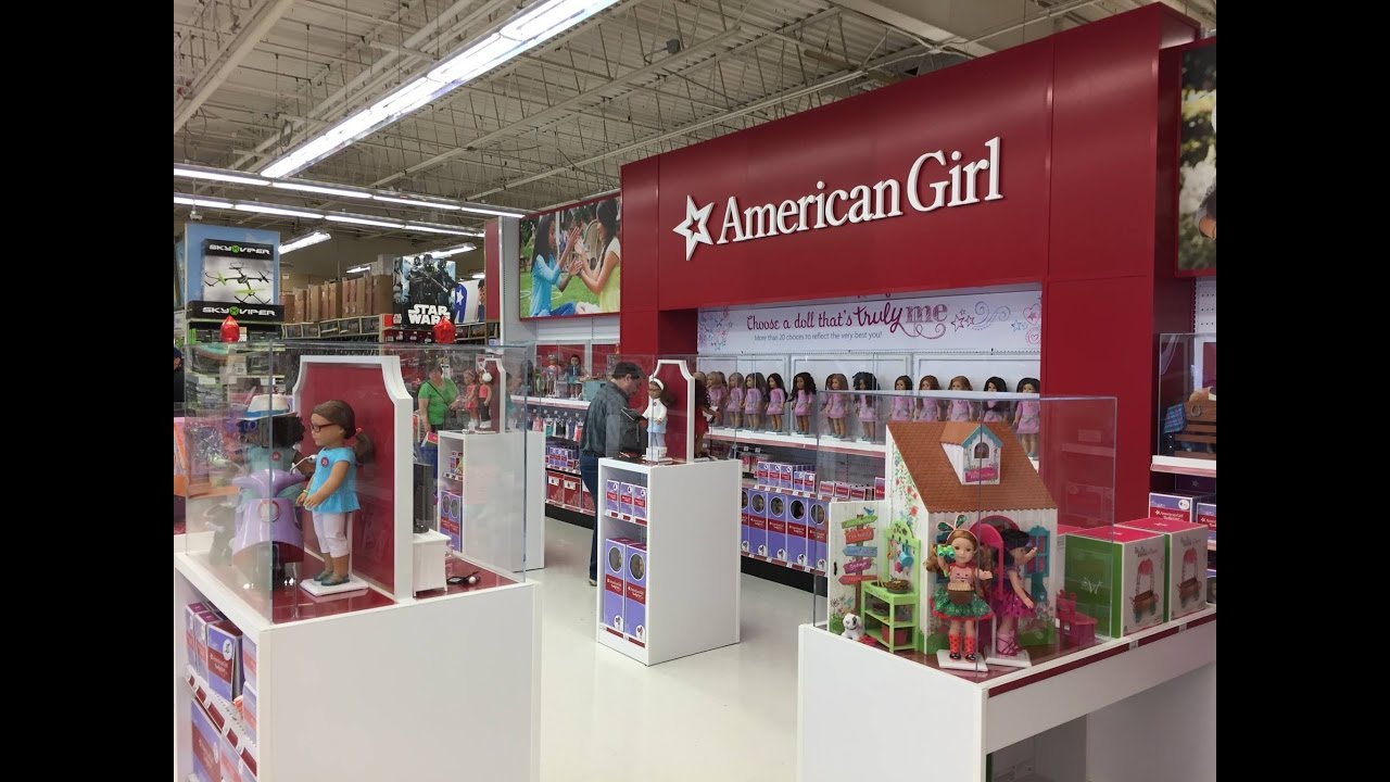 American Girl Doll Section at Toys R US - YouTube
