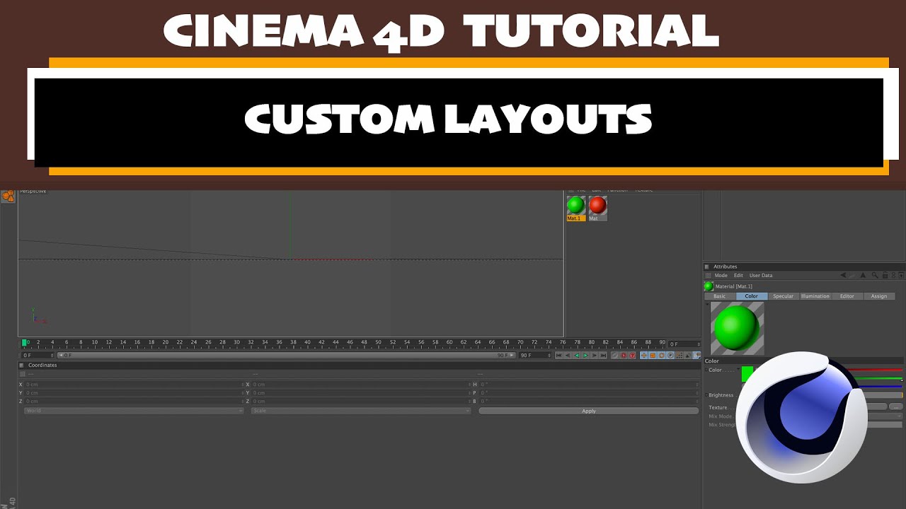 Cinema 4D Tutorial || Custom Layouts - YouTube