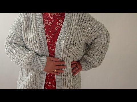 ✨ Payetli abiye Simli İple şiş Hırka Yapımı çok şık Kışın En Trend Modeli!
