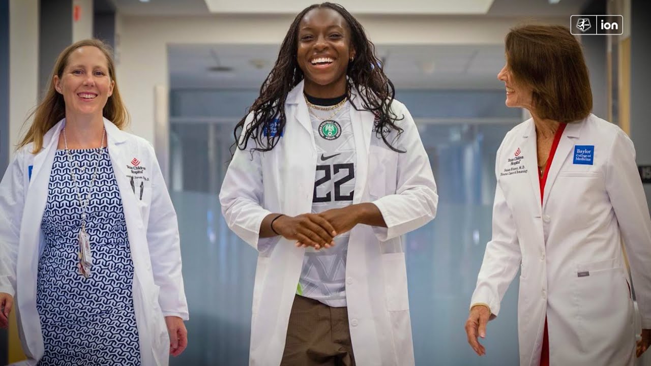 Michelle Alozie: From Cleats to Lab Coat - YouTube