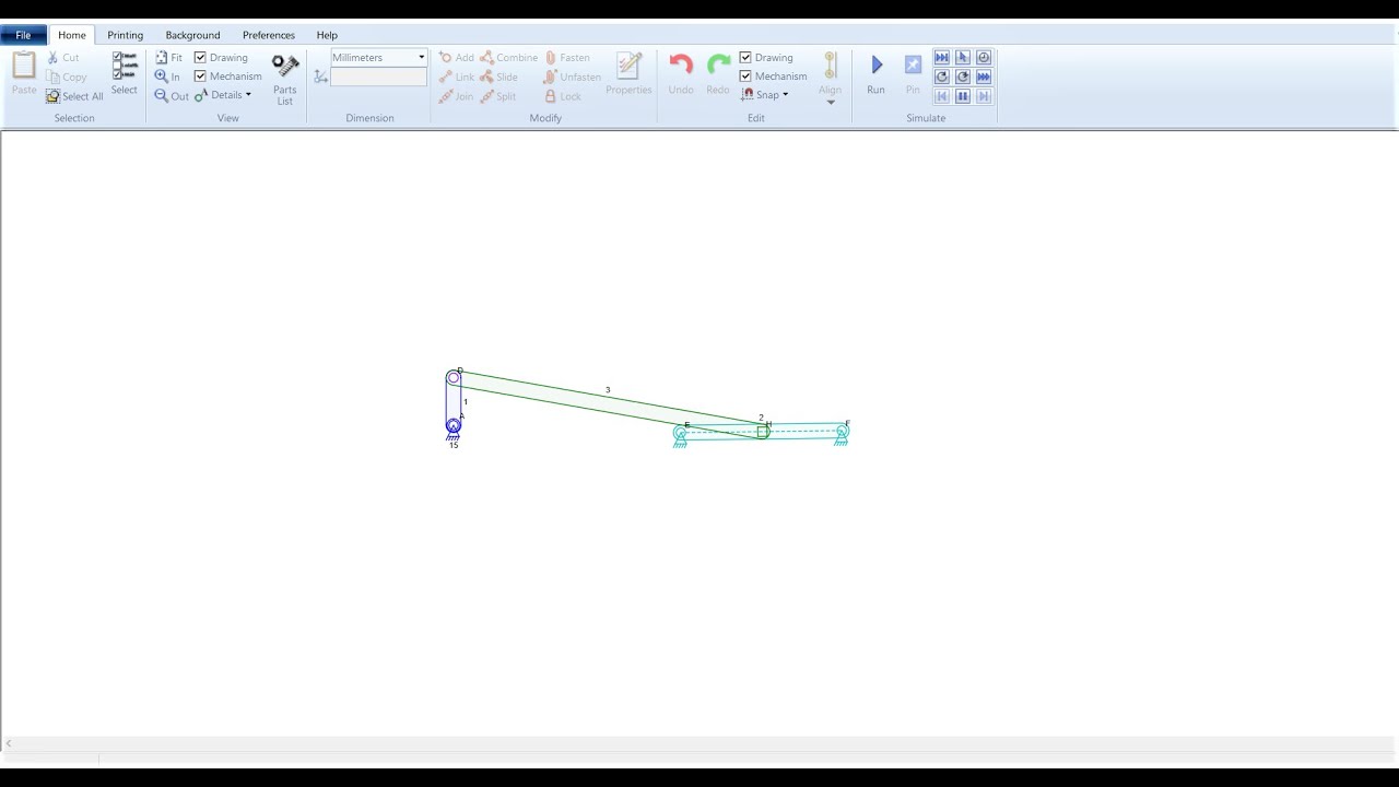 Simulation of Slider-Crank Mechanism Using Linkage Software - YouTube