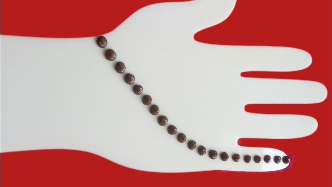 Very easy simple dotted back hand mehendi design || mehendi designs ...