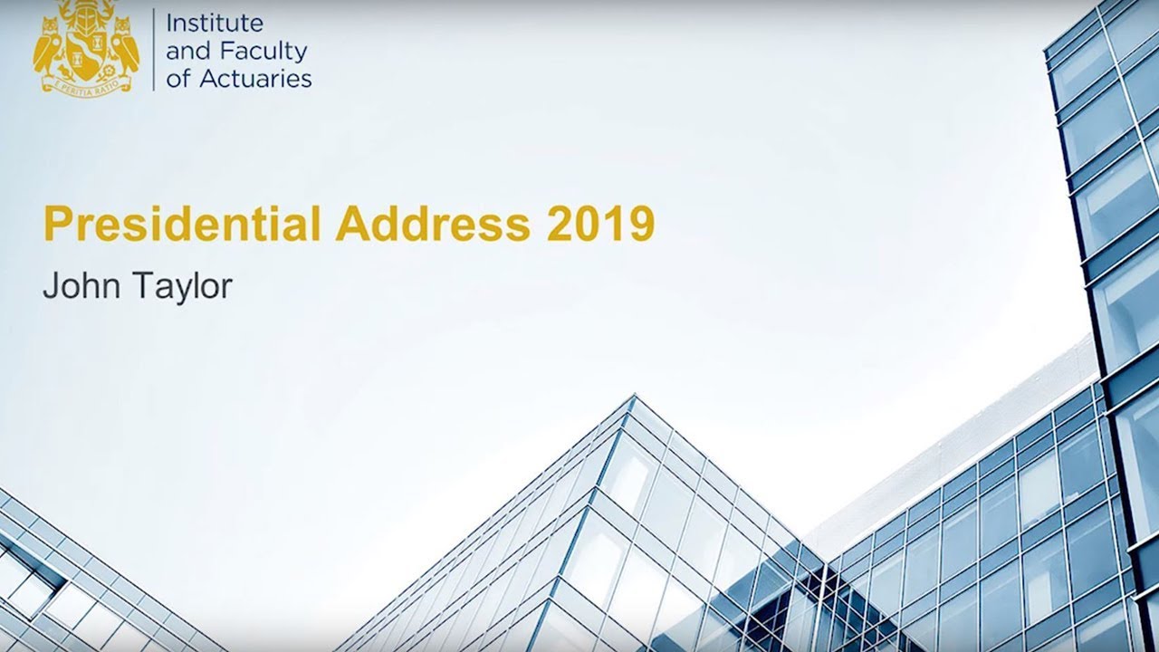 2019 Presidential Address - YouTube