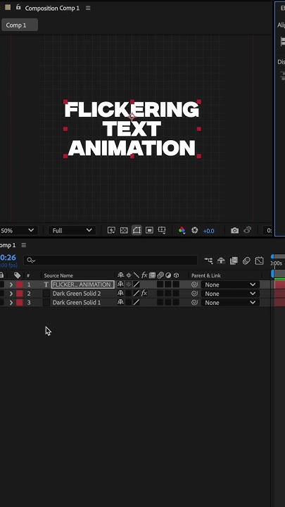 Flickering Text Animation Inside After Effect #tutorial #motion #aetips #animation #aftereffects ...