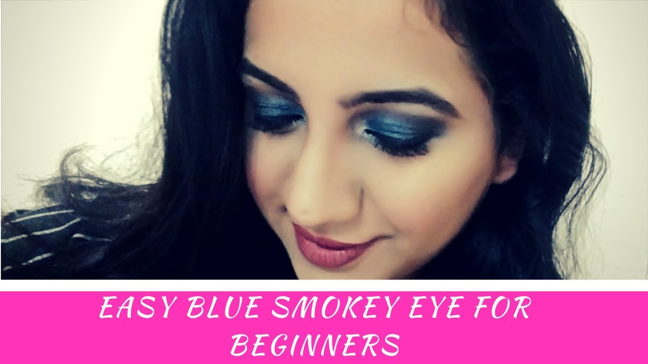 Latest Easy Blue Smokey Eye | Makeup for Beginners | latest video - YouTube