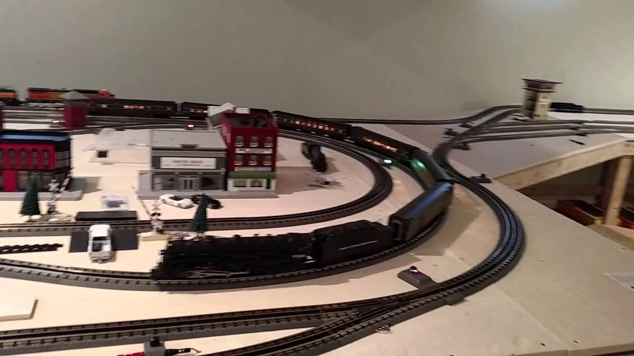 MTH O scale layout part #5 more additions - YouTube