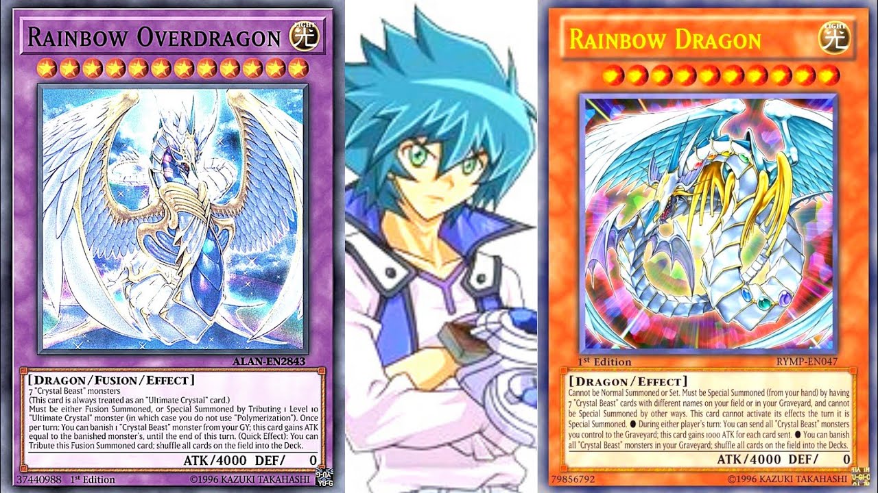 Rainbow Dragon ! crystal beast deck ! [ Yu-Gi-Oh ! Duel Links] - YouTube
