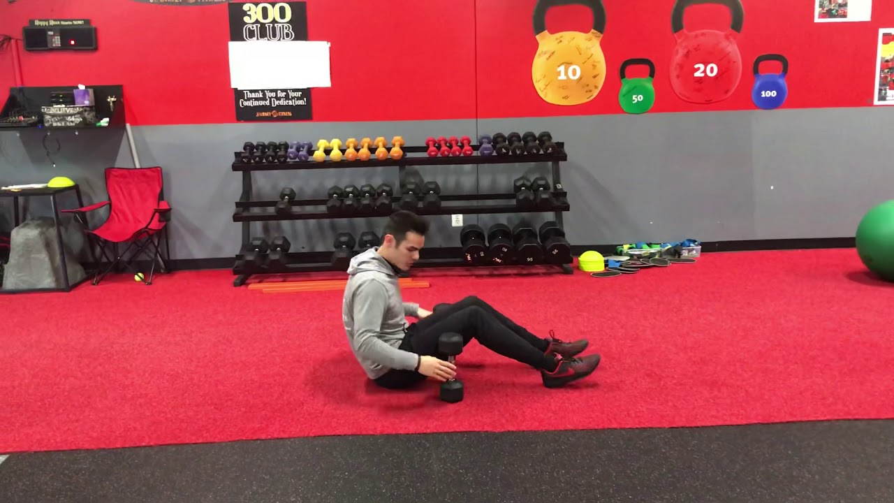 Dumbbell: Hip Bridge with Chest Press - YouTube