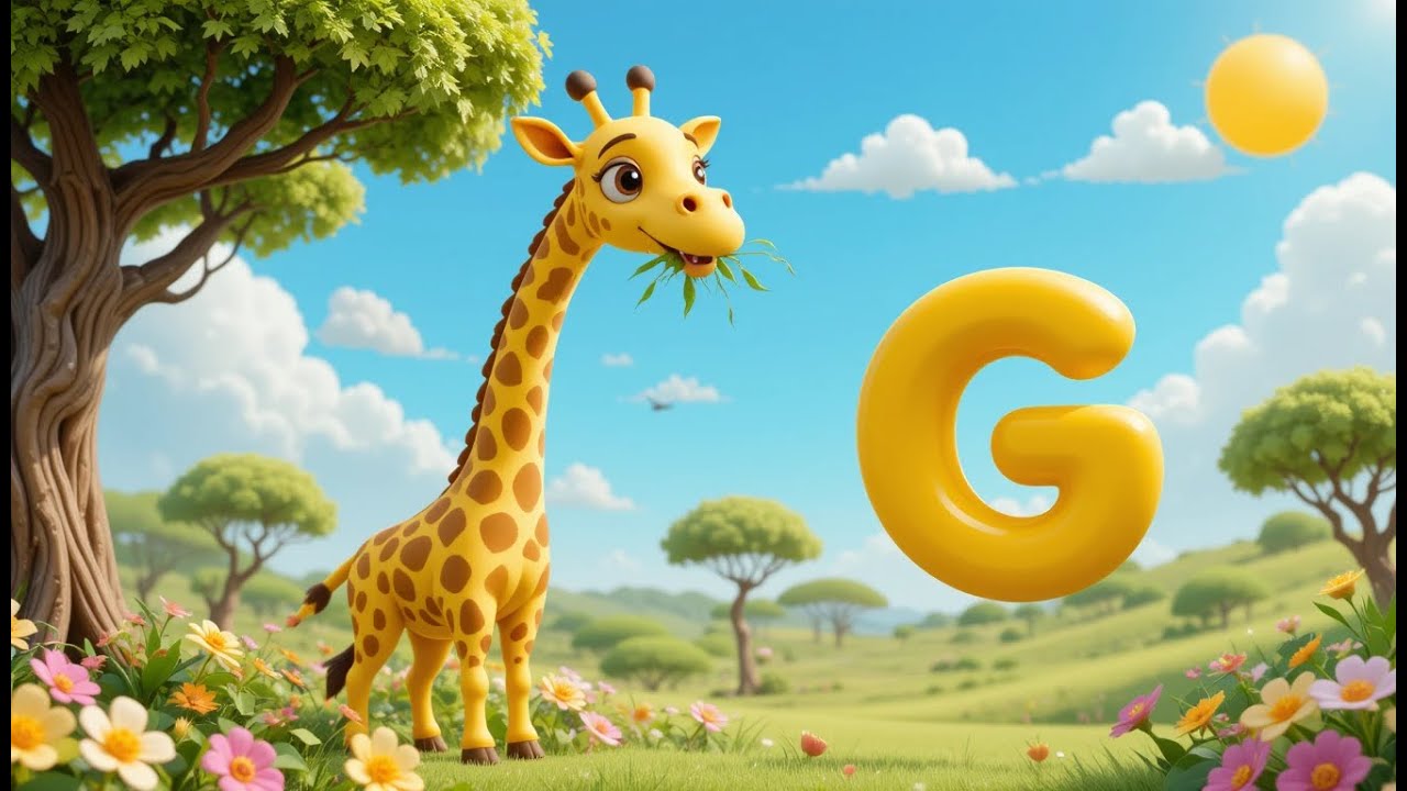 G is for Goat | ABC Animal Song for Kids | Learn Alphabet with Friendly ...