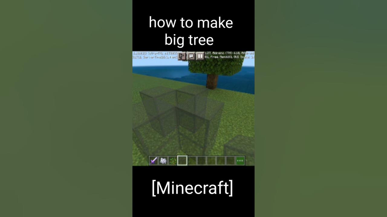 how to make big tree #[Minecraft] #shorts - YouTube