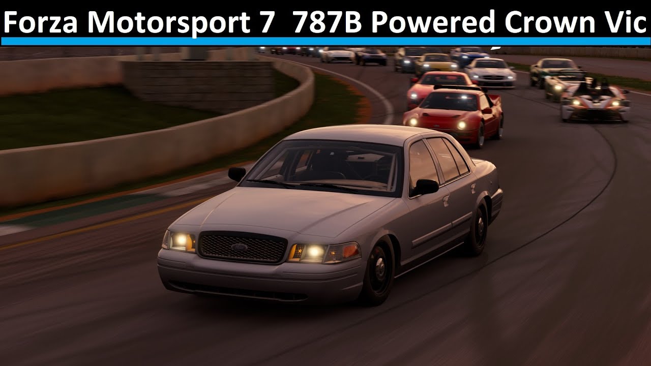 787B Powered Crown Vic Race Build - Forza Motorsport 7 - YouTube