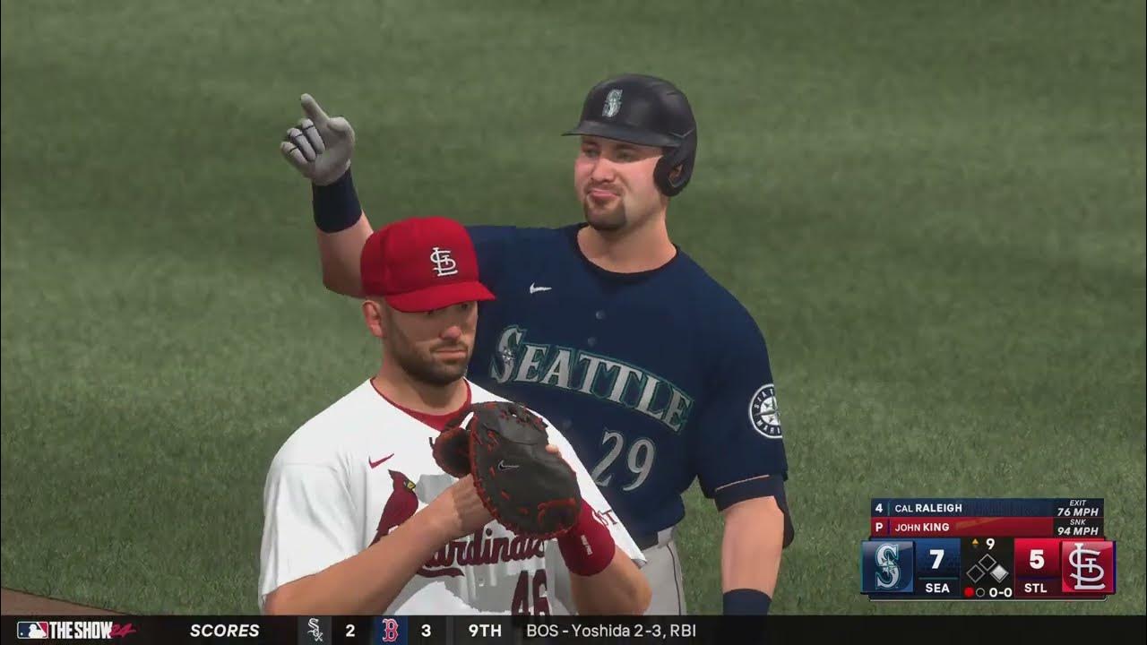 2024 Day 165 | MLB Sim 7 | C Raleigh RBI Single - YouTube