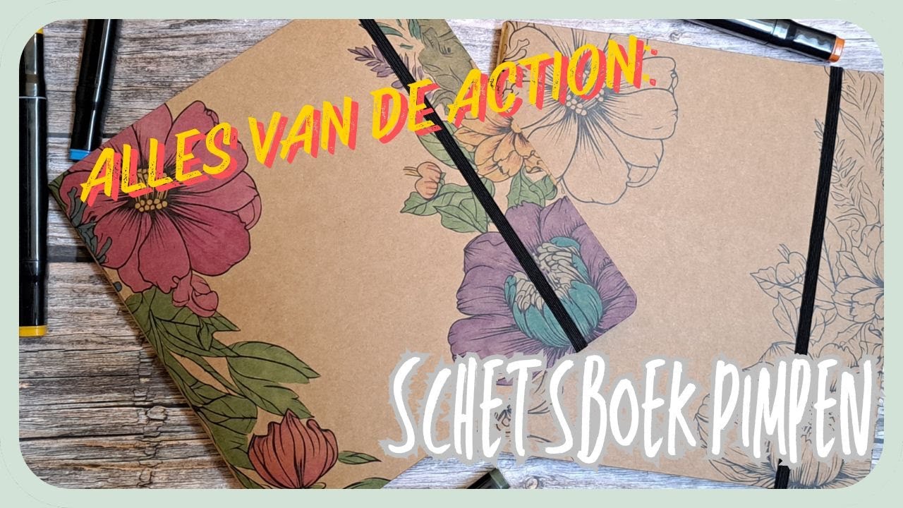Schetsboek Pimpen!! Alles Van De Action Timelaps #atcion #artsupplies # ...