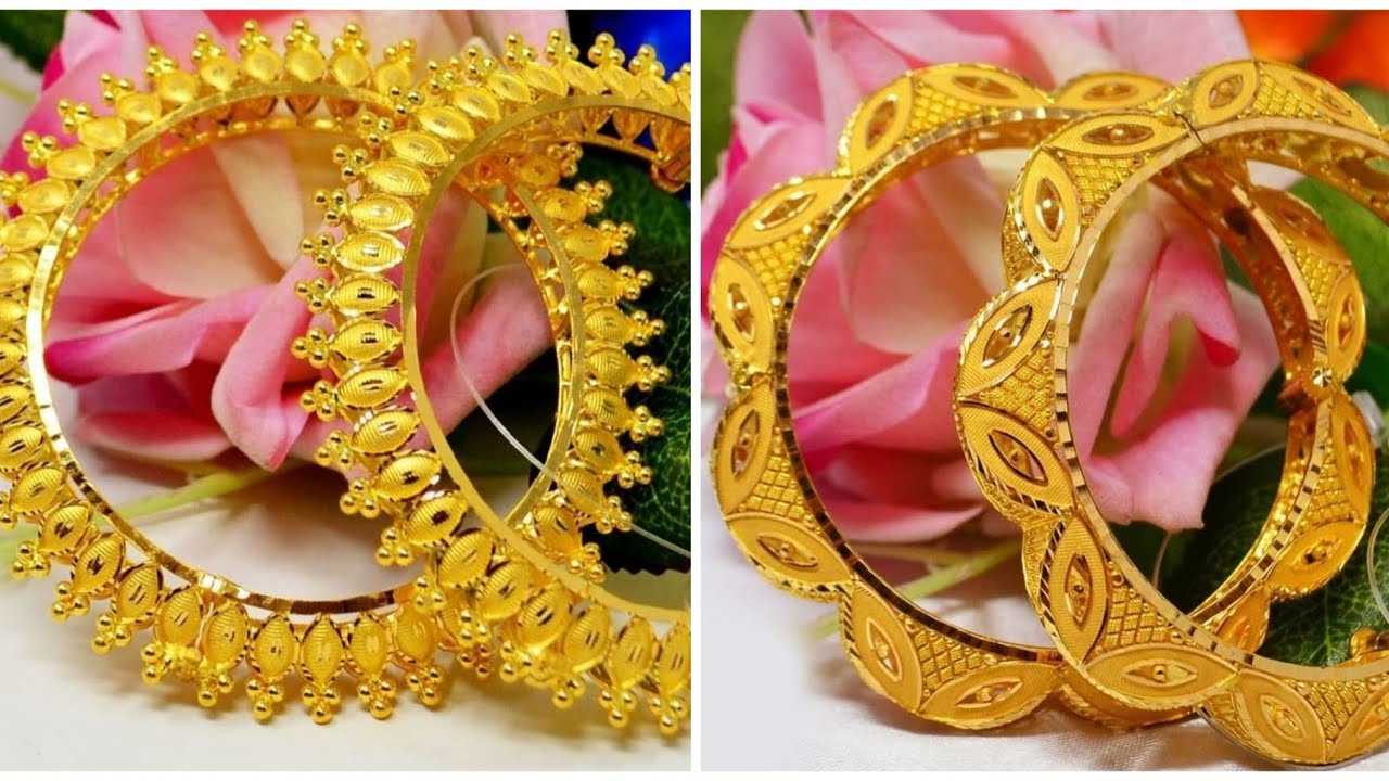 Latest Gold Kangan Design/Latest Gold Bangle Design/Latest Gold Kada ...