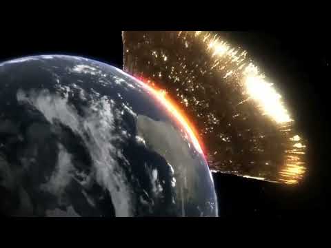 ILUSTRASI METEOR JATUH KE BUMI