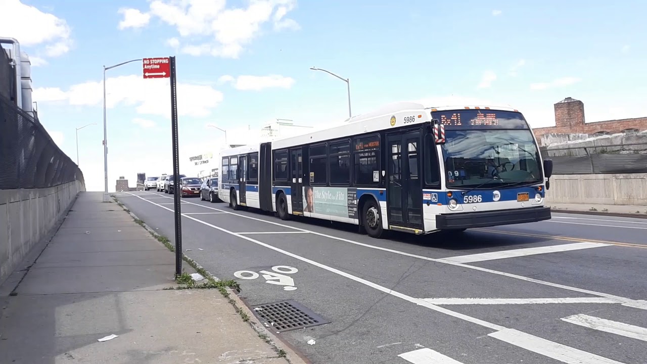MTA New York City Bus 2019 & 2012 Novabus LFS Articulated #5542 & #5986 ...
