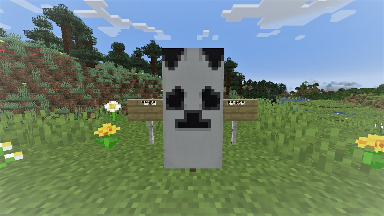 Minecraft Panda Banner Tutorial - YouTube