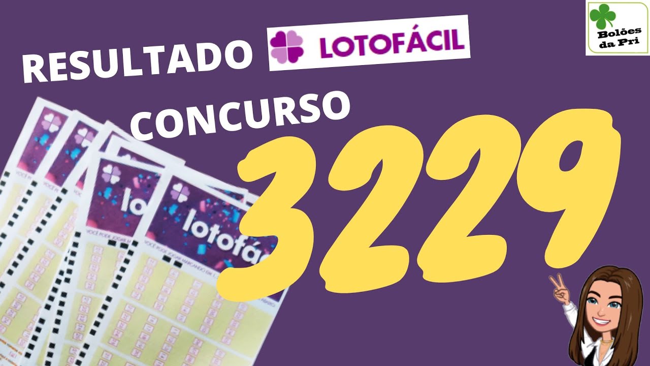 Resultado da Lotofácil concurso 3229 #lotofacil - YouTube