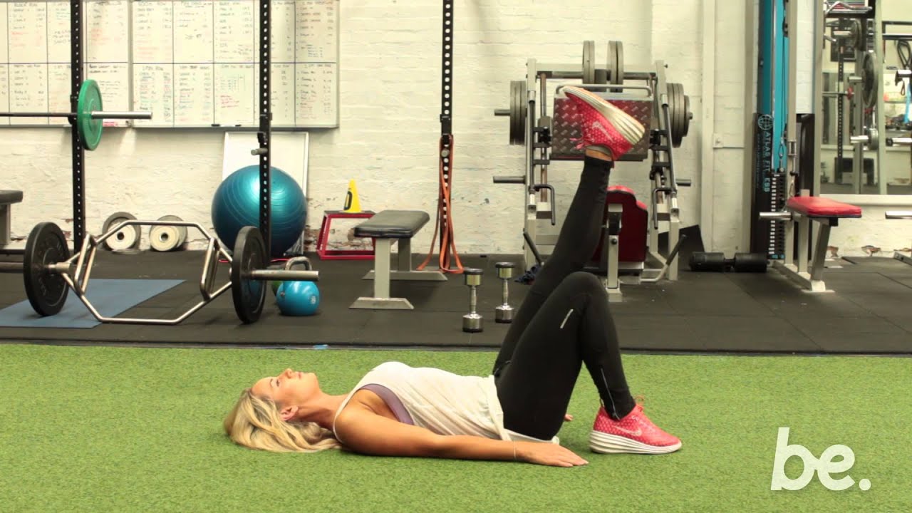 How to do single leg hip raises - YouTube