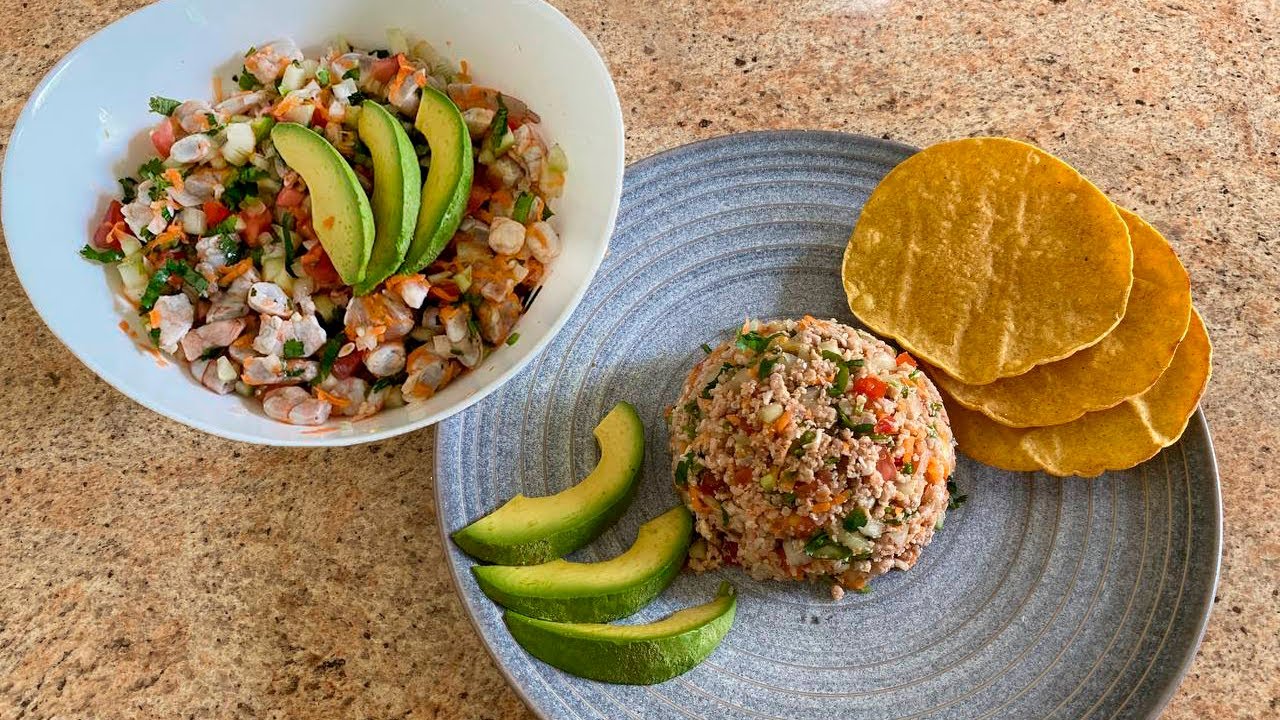 CEVICHE DE PESCADO Y CAMARÓN ESTILO COLIMA - YouTube