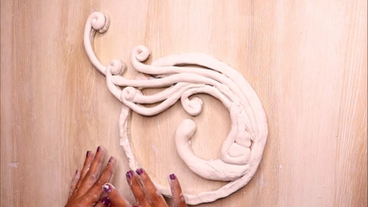 Cardboard Craft Ideas/ Peacock Design Wall Hanging - YouTube