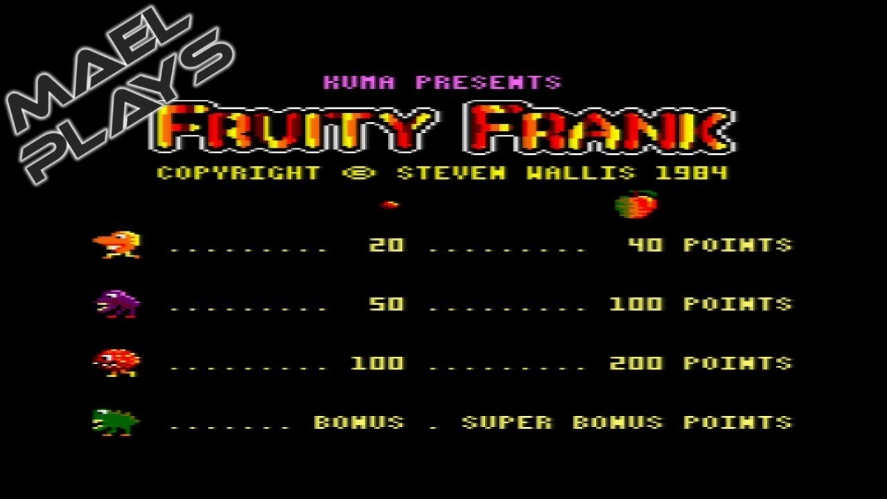 Let's Stream - Fruity Frank [#Amstrad CPC] #Showcase - YouTube