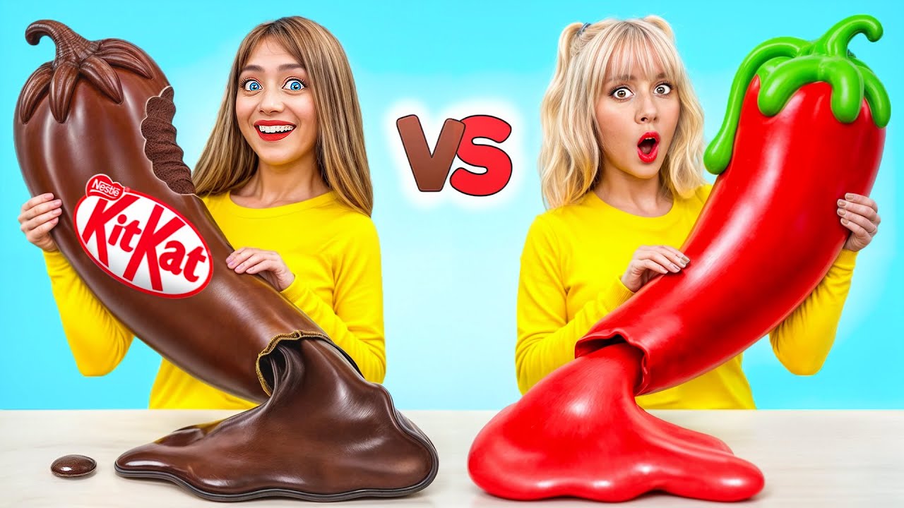 Chocolate Vs Real Food Challenge | Funny Kitchen Hacks Moments by Turbo ...