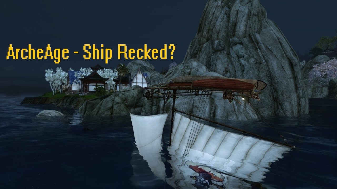 ArcheAge - How to Fix a Destroyed Boat - YouTube