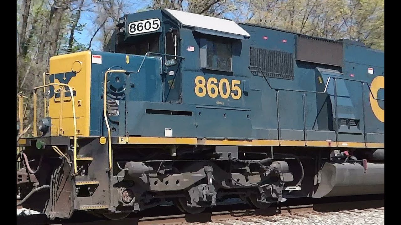 CSX with EMD SD50-2 in Relay - YouTube