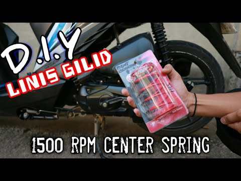 Honda beat Fi Center spring installation | Linis Gilid | Dagdag hatak ...