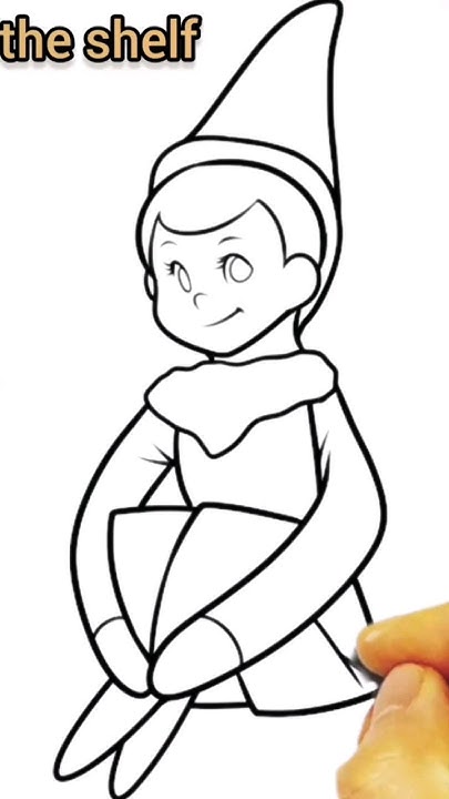 how to draw elf on the shelf - YouTube
