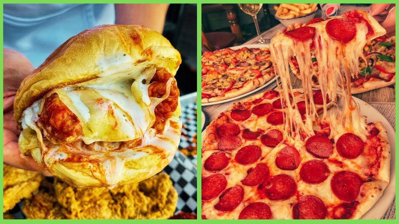 The Cheese Pull That Made Everyone GASP 😮🧀 Cheese Volcano Burger — Epic ...