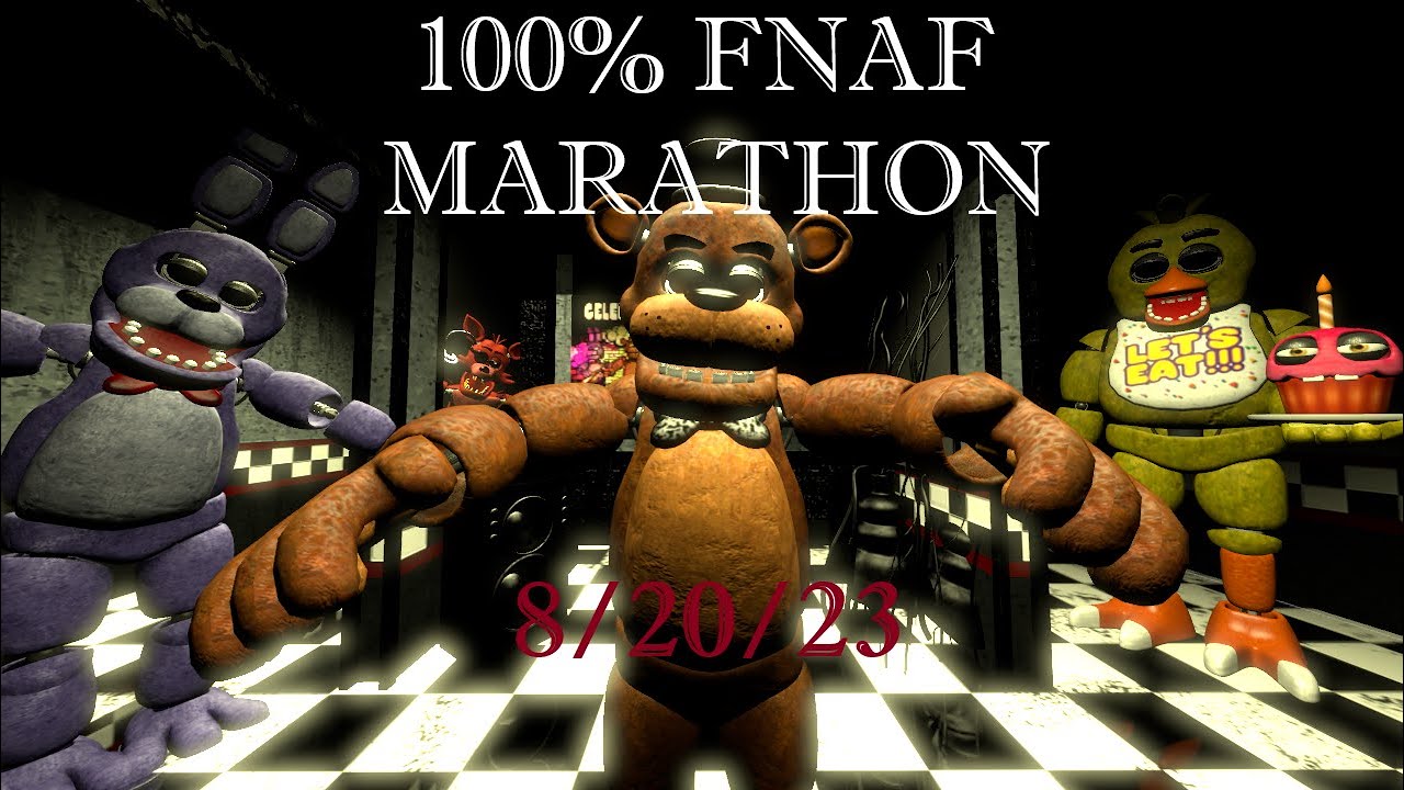 100% FNAF MARATHON STREAM PART 1 - YouTube